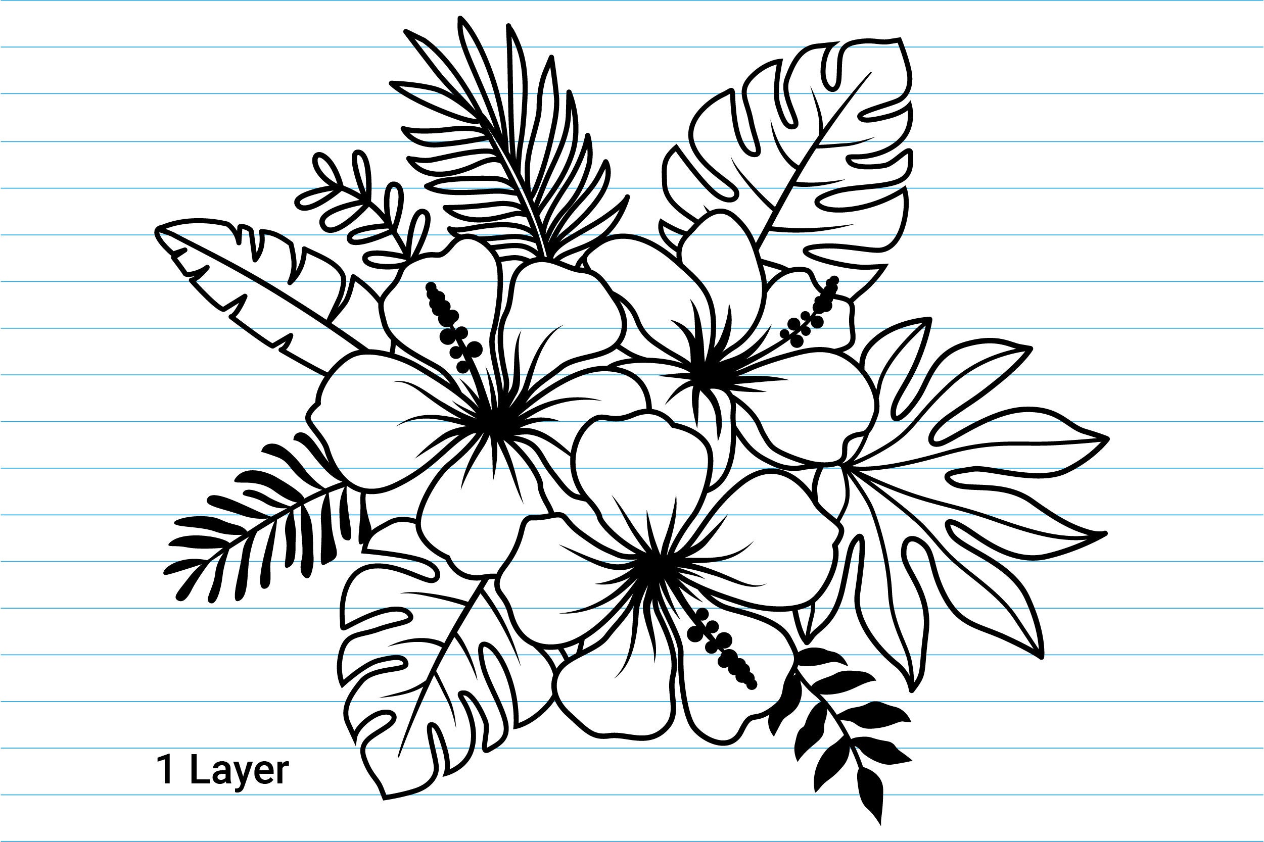 Tropical Svg Bundle Tropical Flower Svg Flower Svg Tropical - Etsy