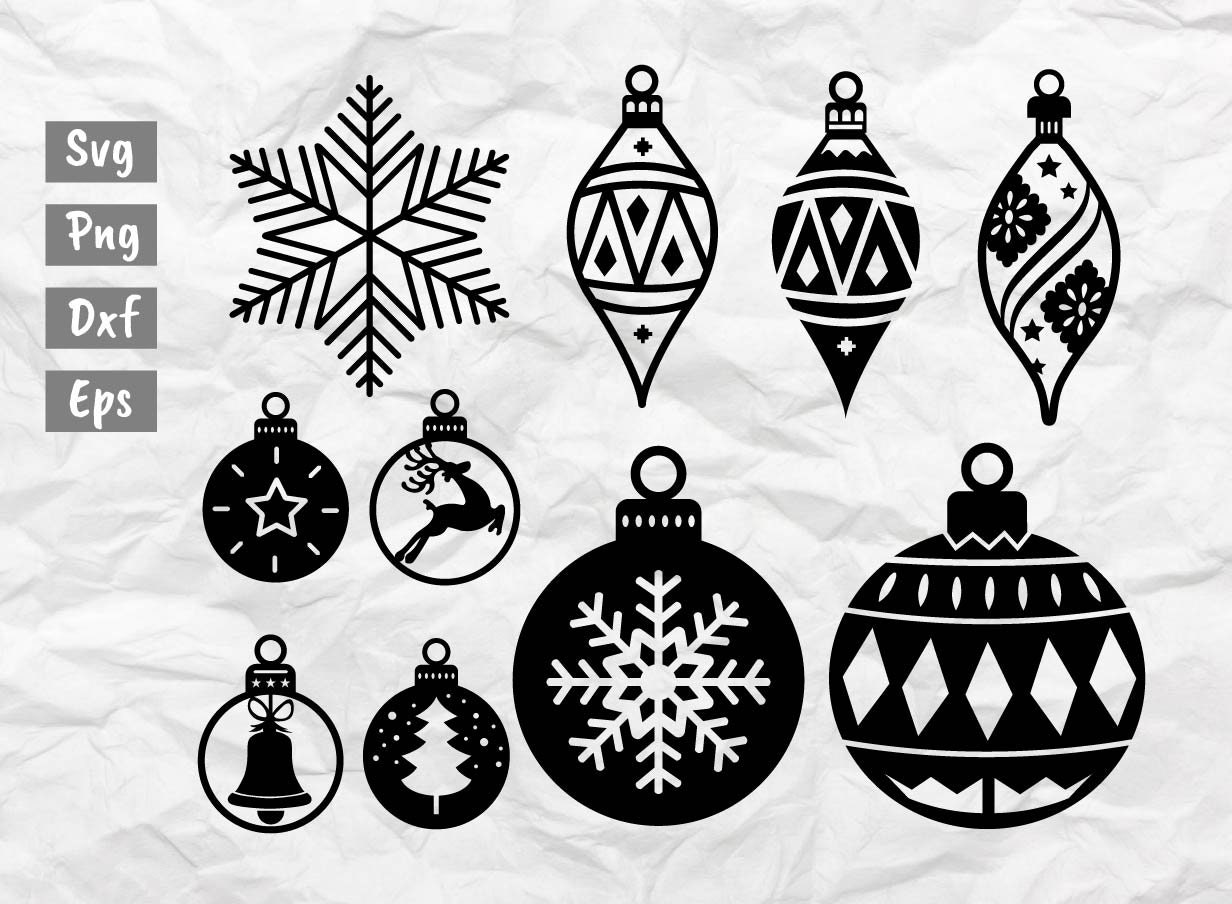 Christmas Ball Svg, Christmas Ornament Svg Bundle, Christmas Decoration ...