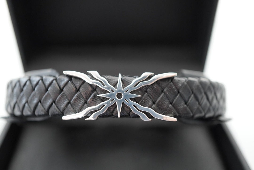 Assyrian Flag Silver and Leather Bracelet. - Etsy