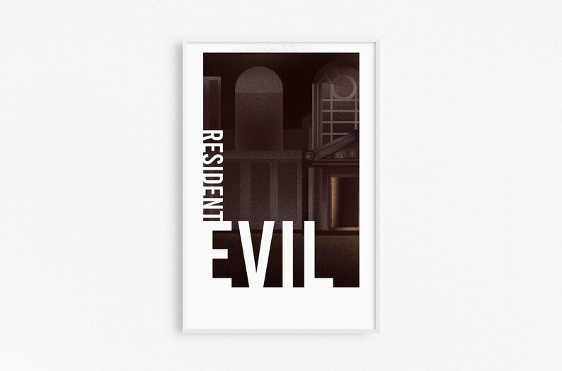 Resident Evil, Resident Evil Poster, Video Game Poster, Zombie Poster ...