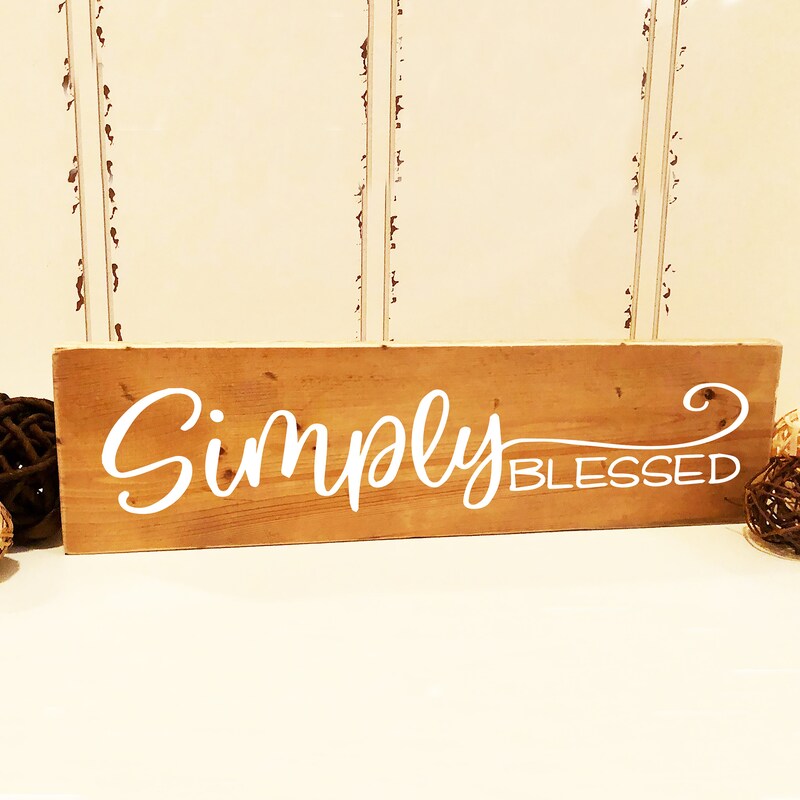 Wooden Blessed Sign - Etsy