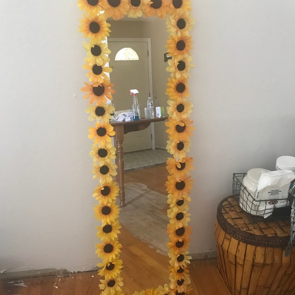 Sunflower Mirror - Etsy