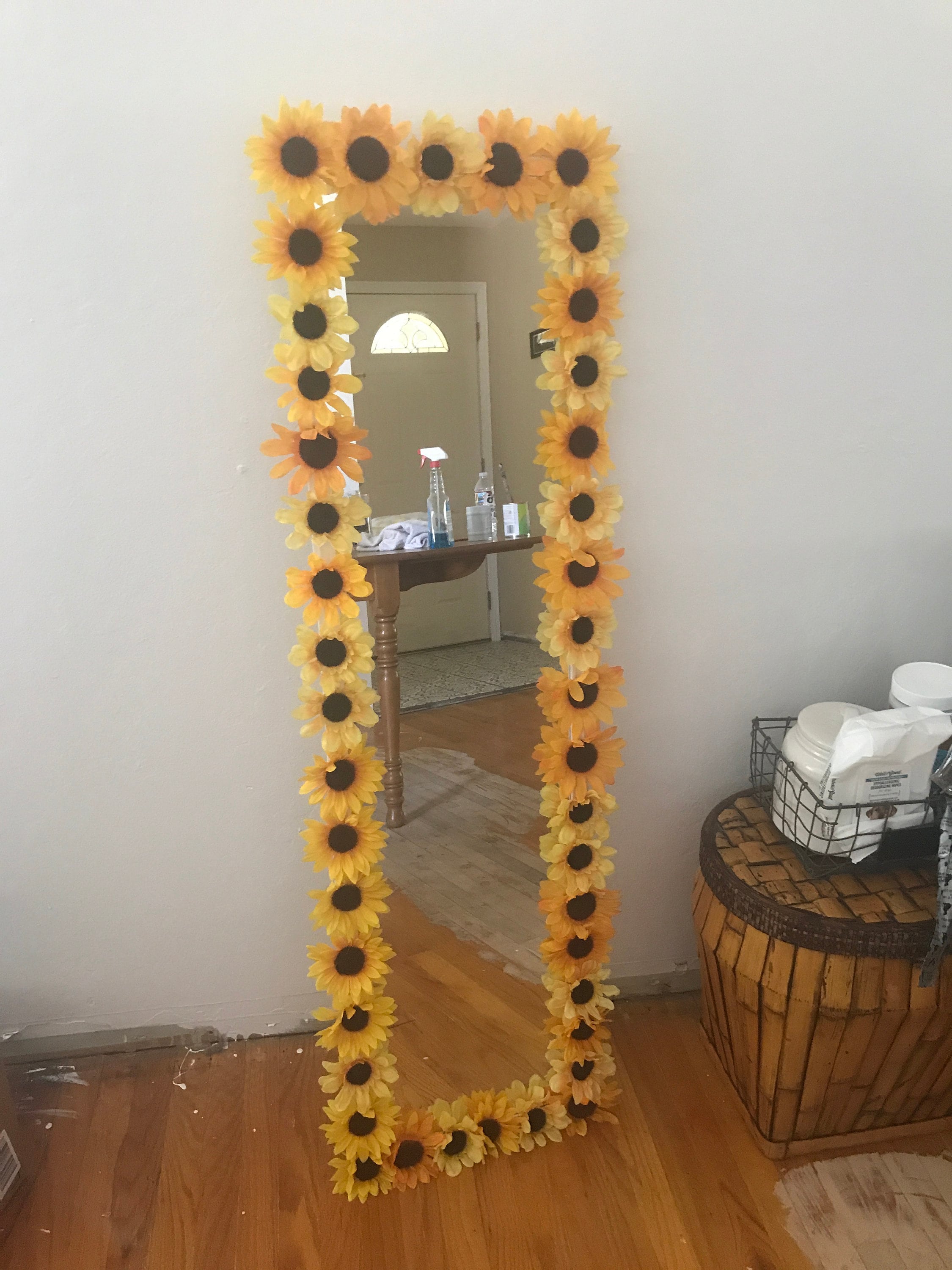 Aesthetic Sunflower Frame Mirror - Etsy