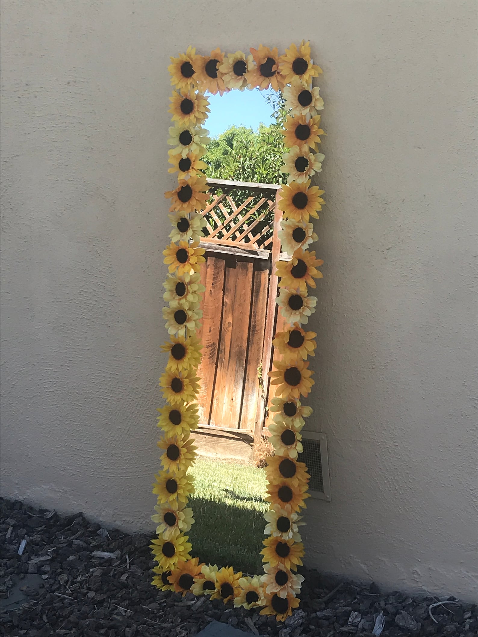 Aesthetic Sunflower Frame Mirror - Etsy