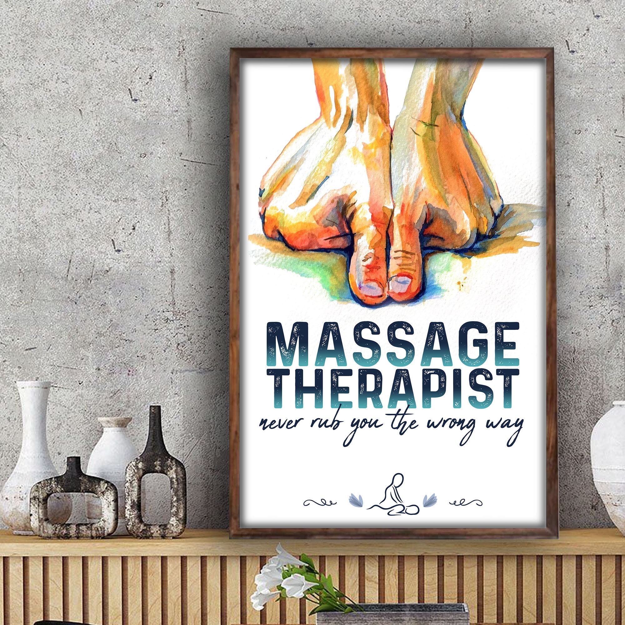 Craft Supplies & Tools massage therapy poster massage massage therapist ...