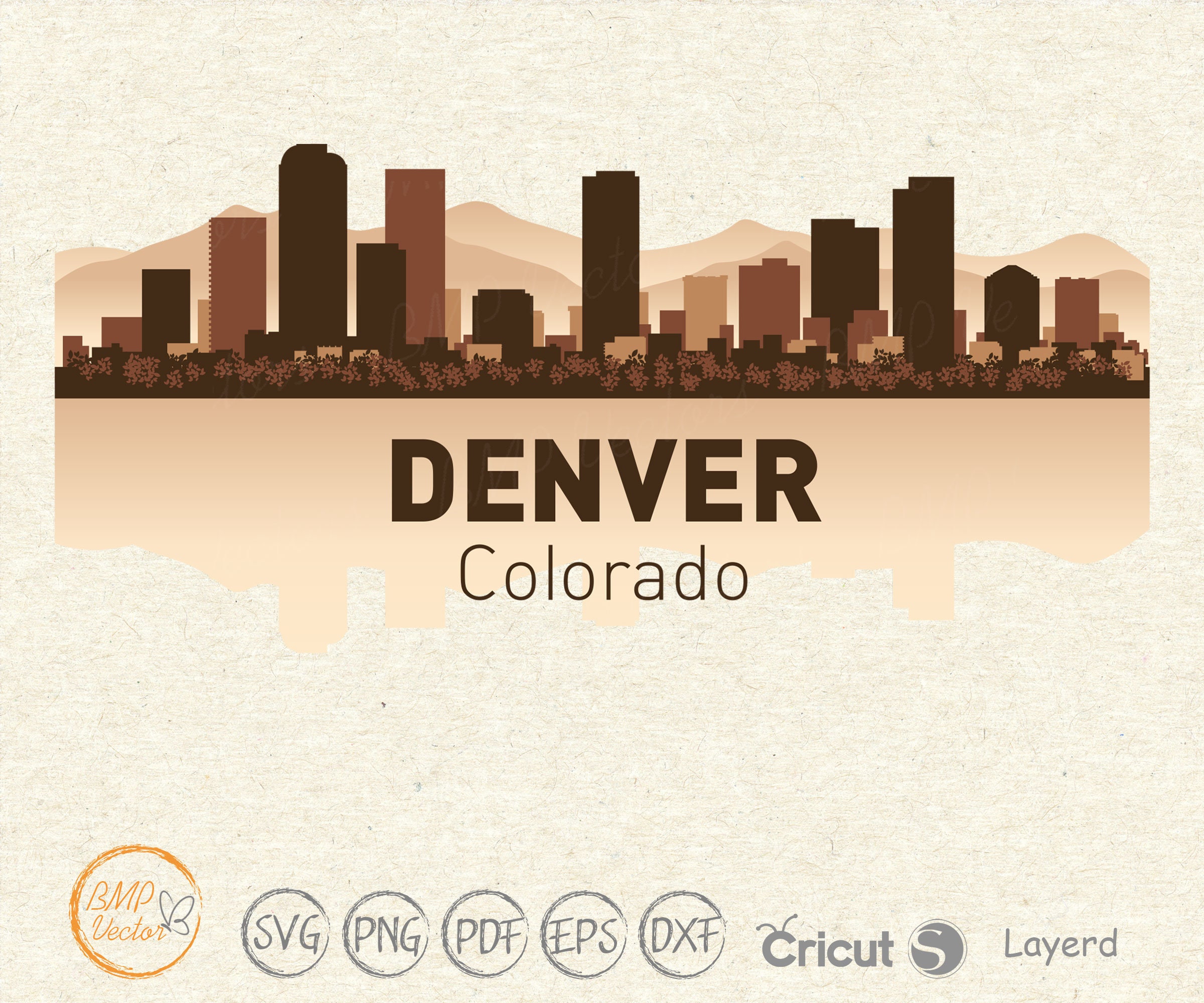 Denver Svg Denver Colorado Skyline Svg Colorado Svg City - Etsy