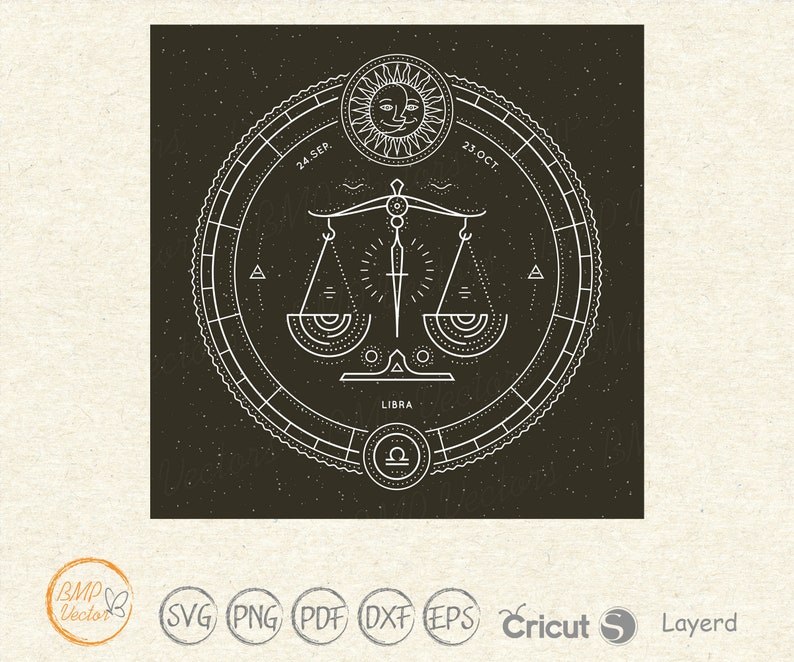 Libra Zodiac Svg Libra Astronomy Svg Constellation Signs - Etsy