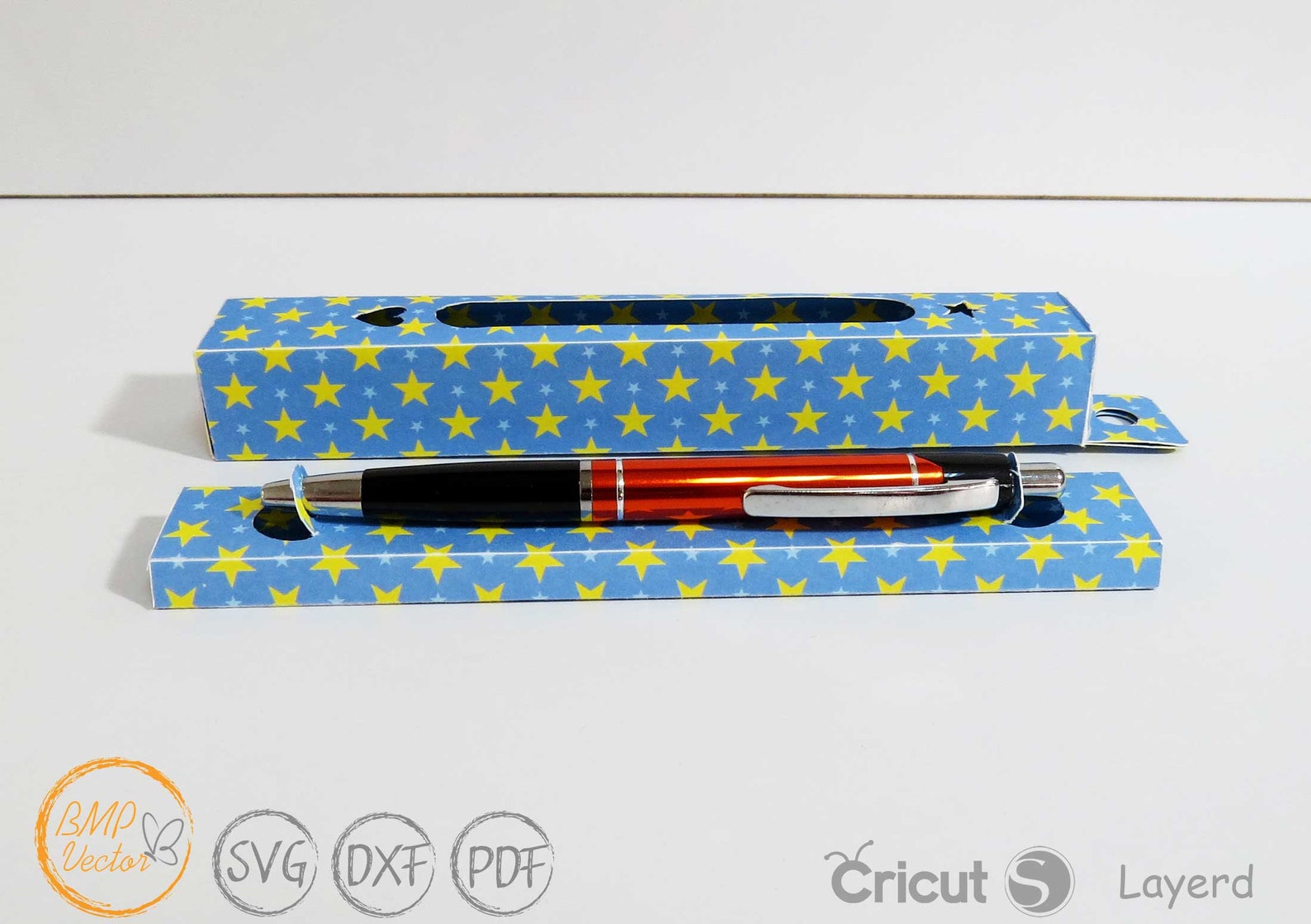 Pen Box SVG Pen Box Template Customizable Pen Box Cut File - Etsy