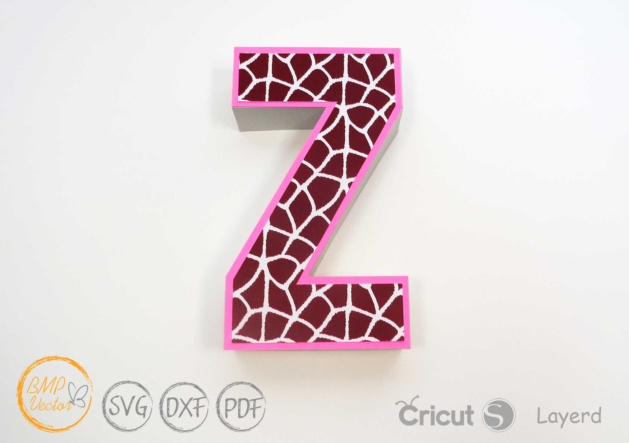 3D Letters Svg A-Z 0-9 3D Alphabet Svg Die Cut Template NO - Etsy