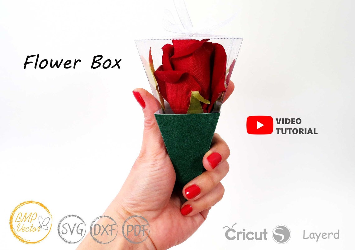 Flower Box SVG Flower Package Gift Flowers Box for - Etsy