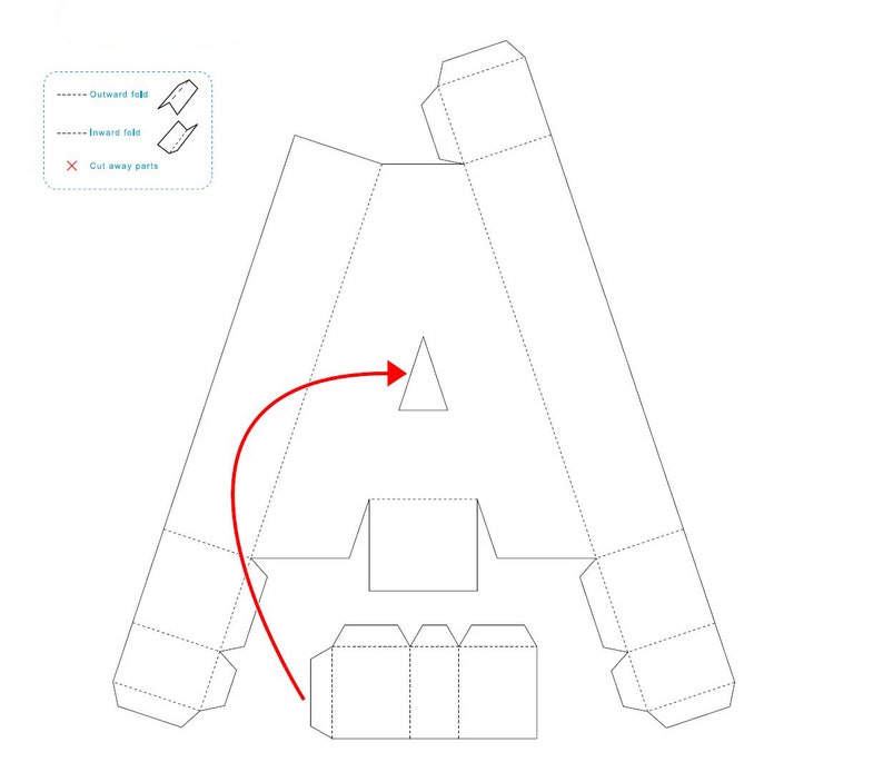 3D Alphabet Letters Box A-Z 0-9 Die Cut Template 3D Letters - Etsy