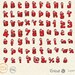 Christmas Doodle Font: Santa, Elf, Reindeer Alphabet (PNG) - Etsy