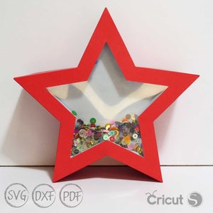 Shaker Star Box Template, Star Box SVG, Transparent Star Box ...