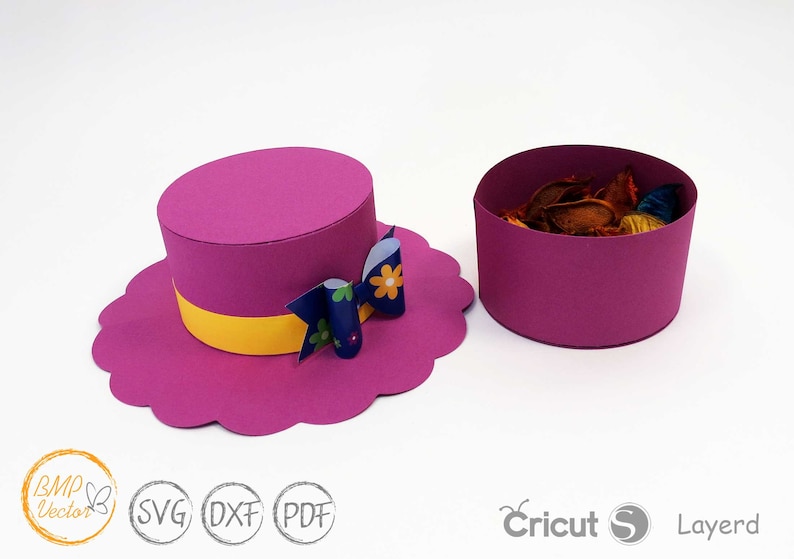 Hat Box SVG 3D Hat Gift Box Women Hat Box SVG File for - Etsy Canada