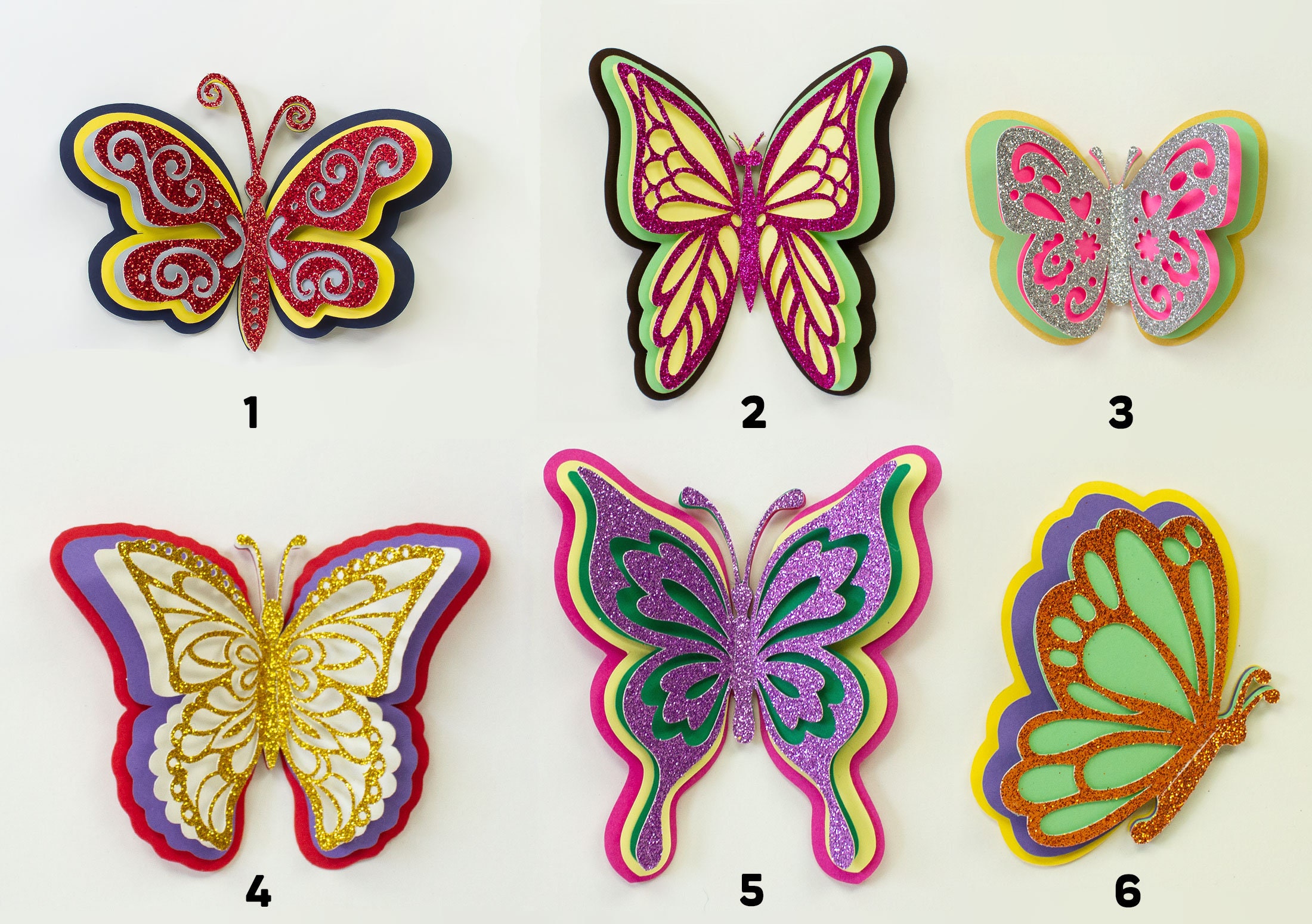 3D Butterfly Svg Bundle Paper Butterfly SVG Butterfly Wall - Etsy