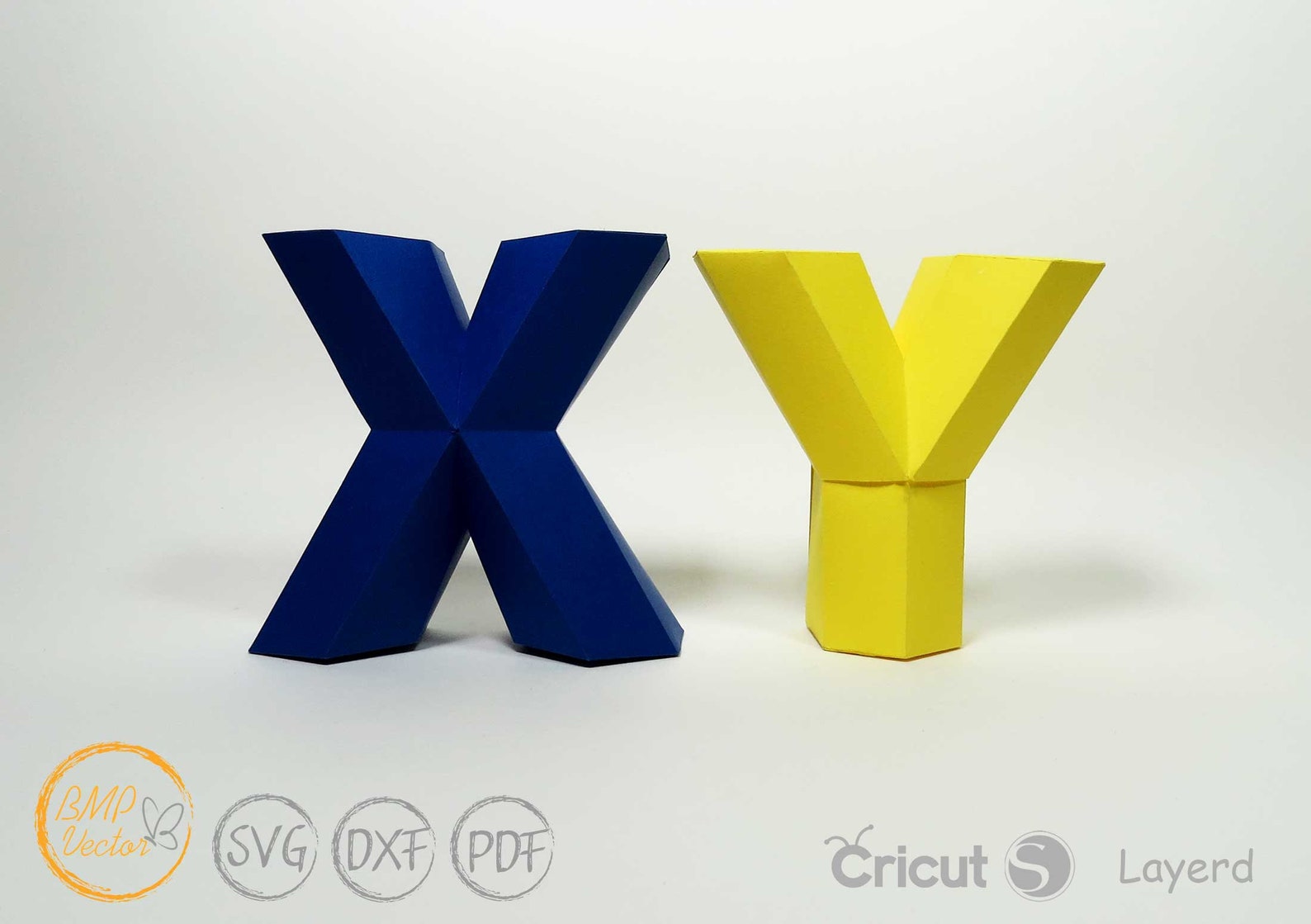 3D Alphabet Letters A-Z Die Cut Template 3D Letters for Cricut - Etsy