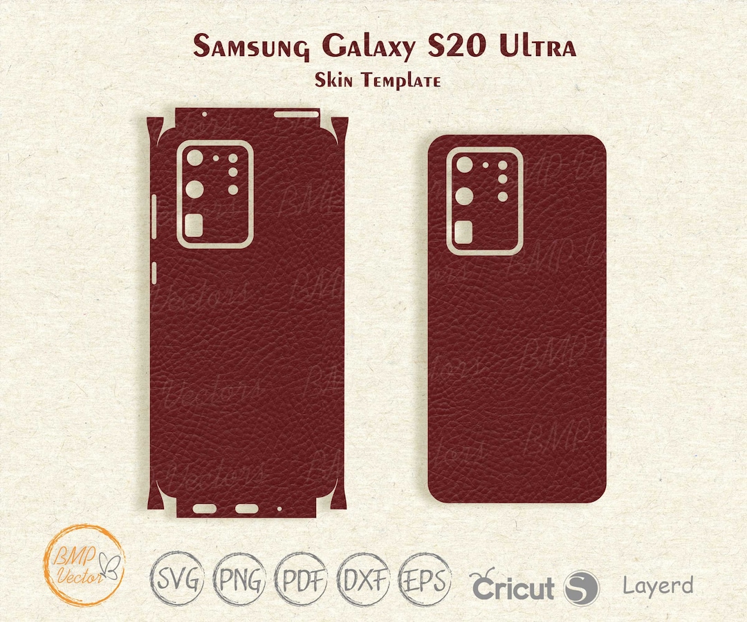 Samsung Galaxy S20 Ultra Skin Cut Template Vector, Samsung Skin Svg Cut File, Phone Skins ...