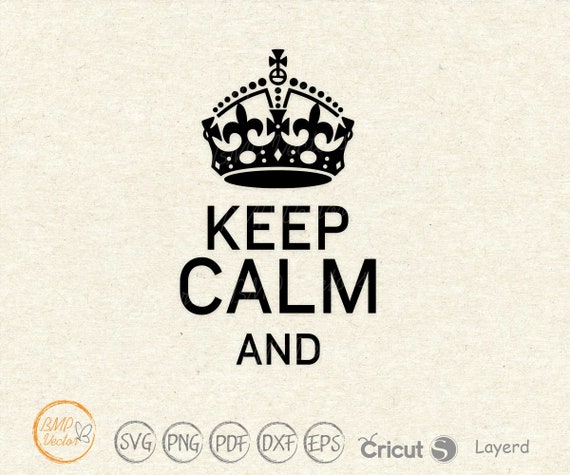 Keep Calm Crown Transparent Background