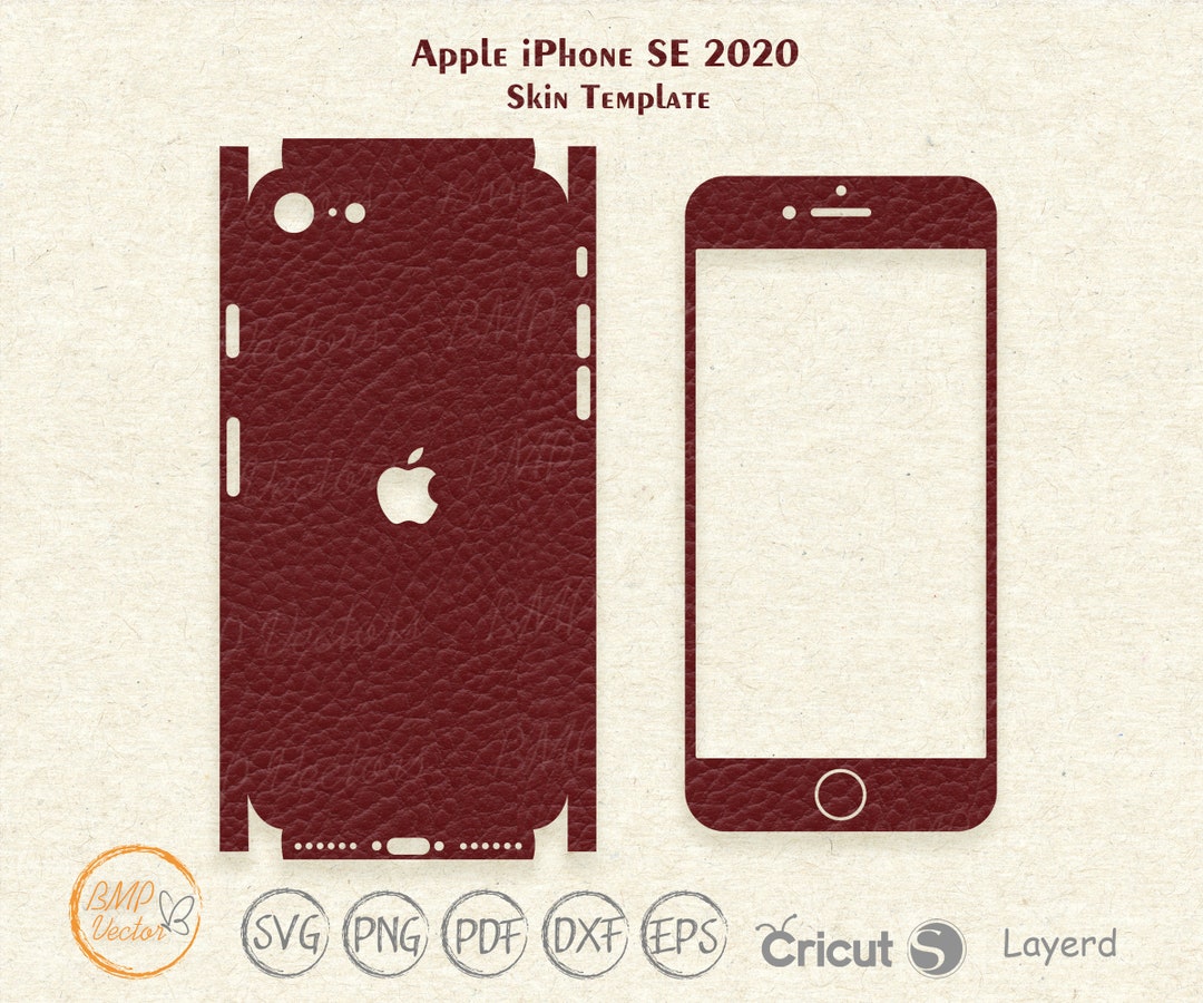 IPhone SE 2020 Skin Template: Full Wrap SVG DXF (digital Download) - Etsy