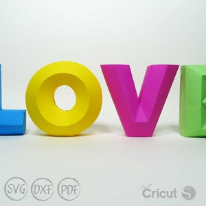 3D Alphabet Letters A-Z Die Cut Template (digital Download) - Etsy