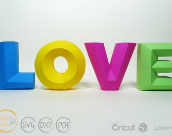 3d Letters Cricut | Etsy