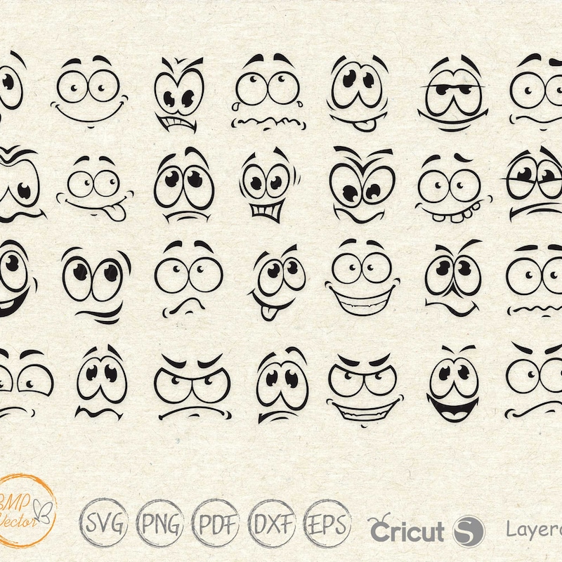 Silly Face Svg - Etsy