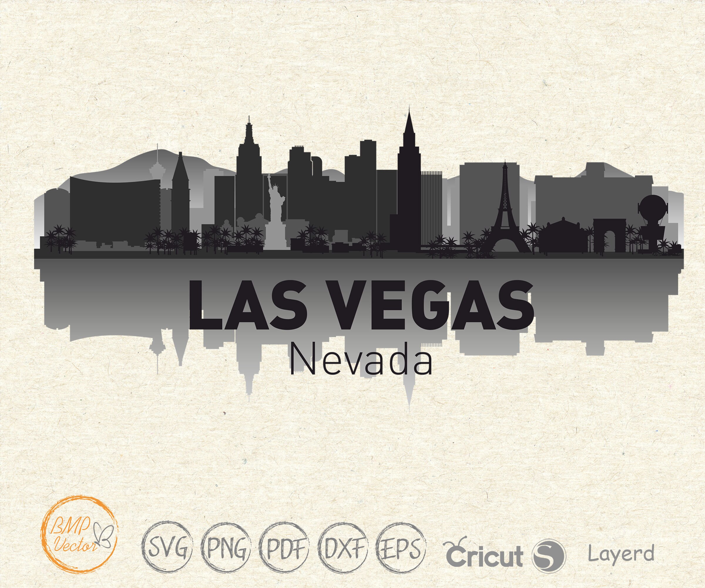 Las Vegas Svg Las Vegas Skyline Svg Nevada Svg City Skyline - Etsy