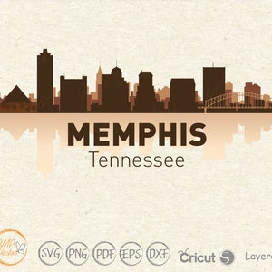 Memphis Svg, Memphis Tennessee Skyline Svg, Tennessee Svg, City Skyline ...