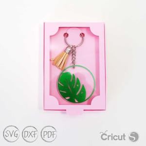 Keychain Gift Box SVG Bundle: Display Card Template (digital Download ...