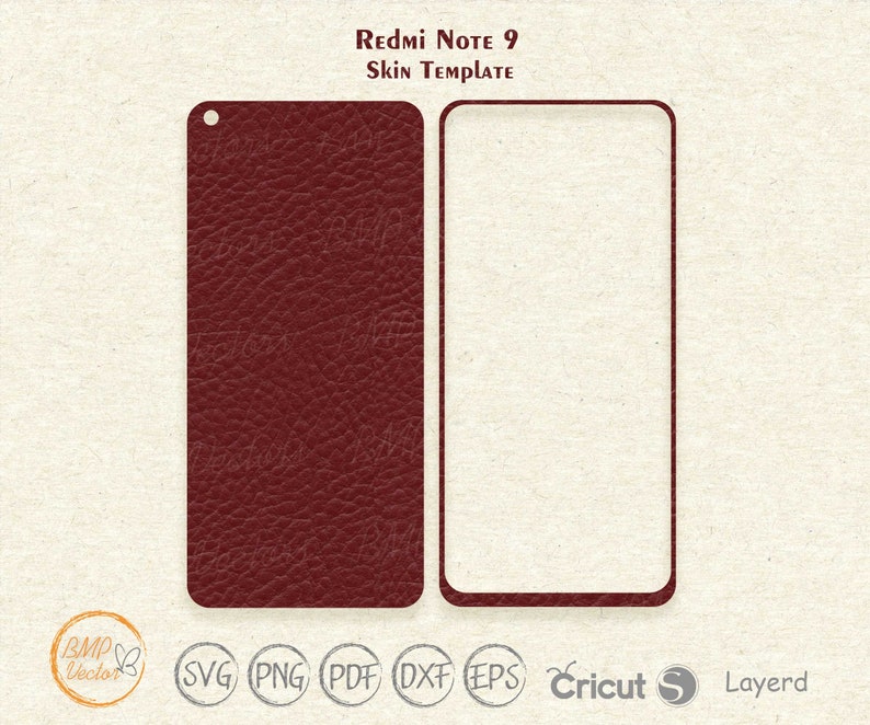Redmi Note 9 Skin Cut Template Svg Vector Redmi Skin Svg Cut | Etsy UK