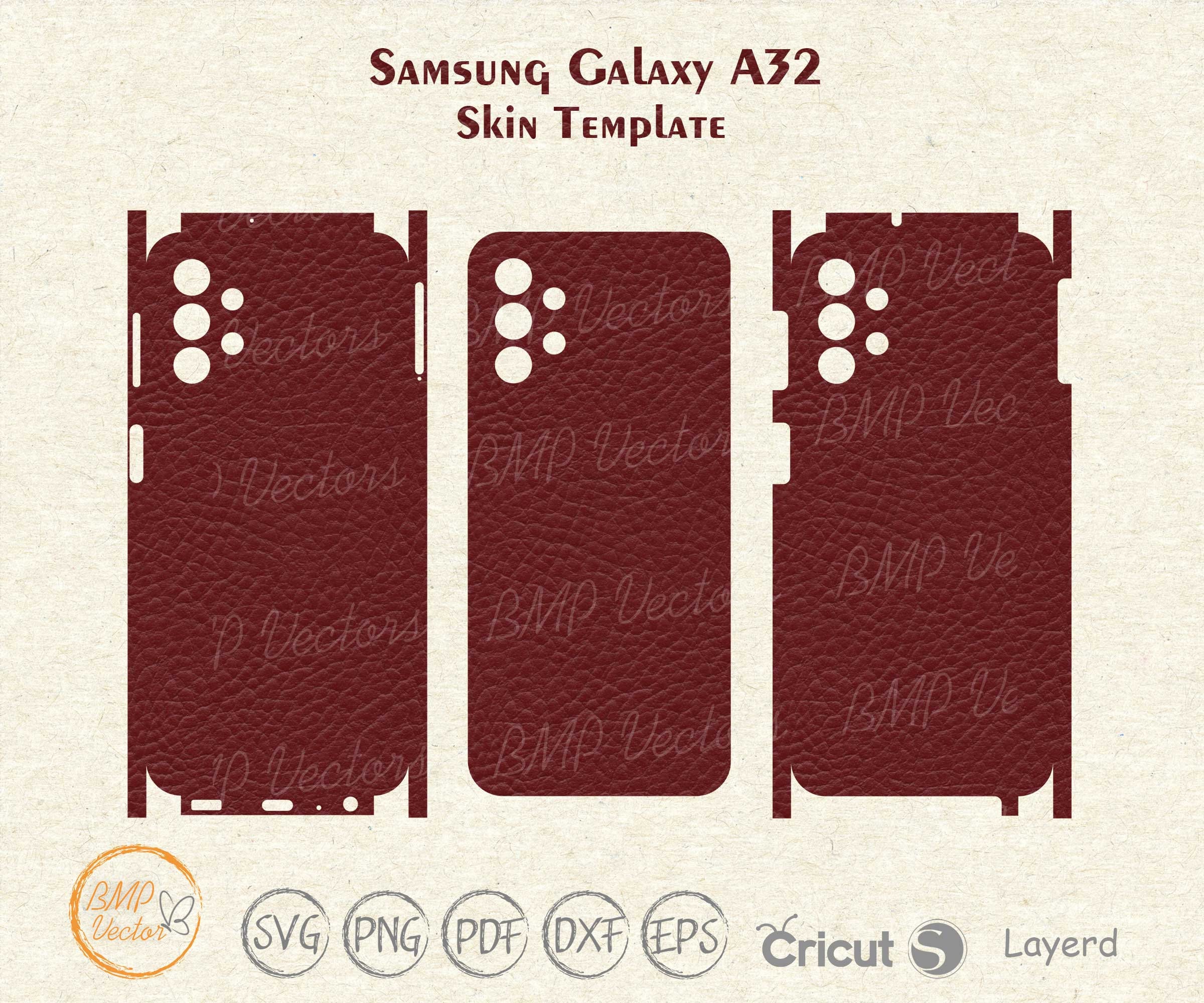 Samsung Galaxy A32 skin cut template vector Samsung skin svg - Etsy México