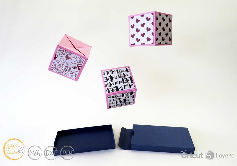 Jumping Box Pop up Cube SVG Template Surprise Box Svg - Etsy