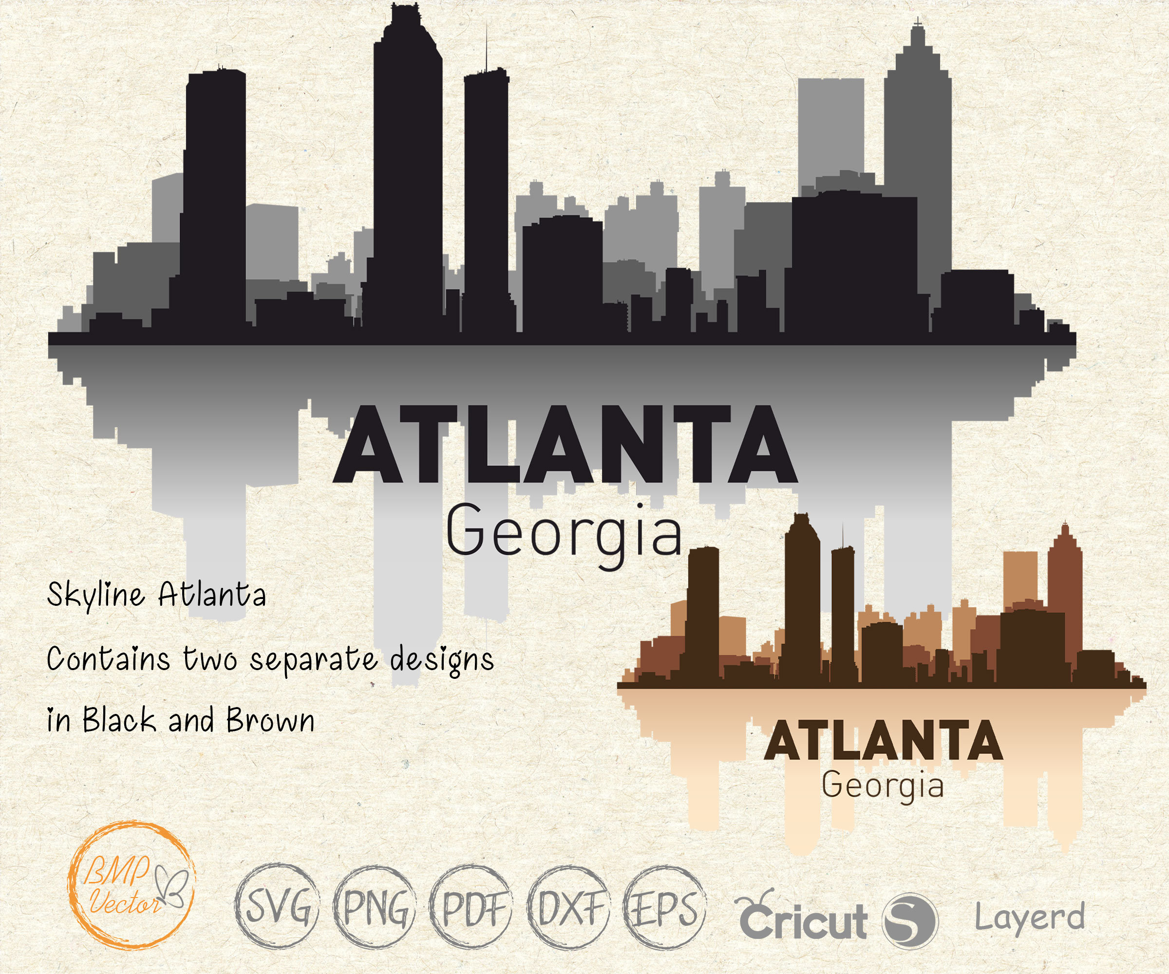 Atlanta Svg Atlanta Skyline Svg Georgia Svg City Skyline - Etsy Australia