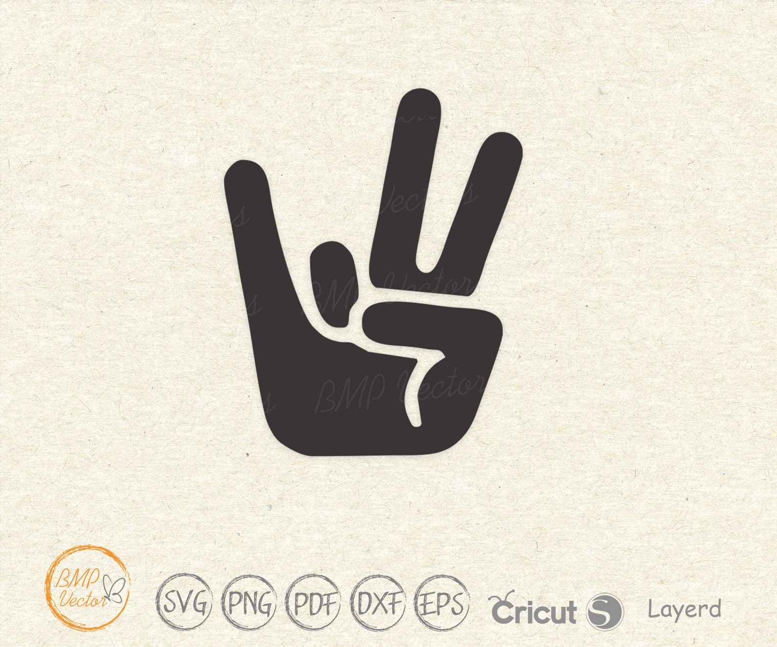 Shocker Style Svg Shocker Finger Cut File Middle Finger - Etsy