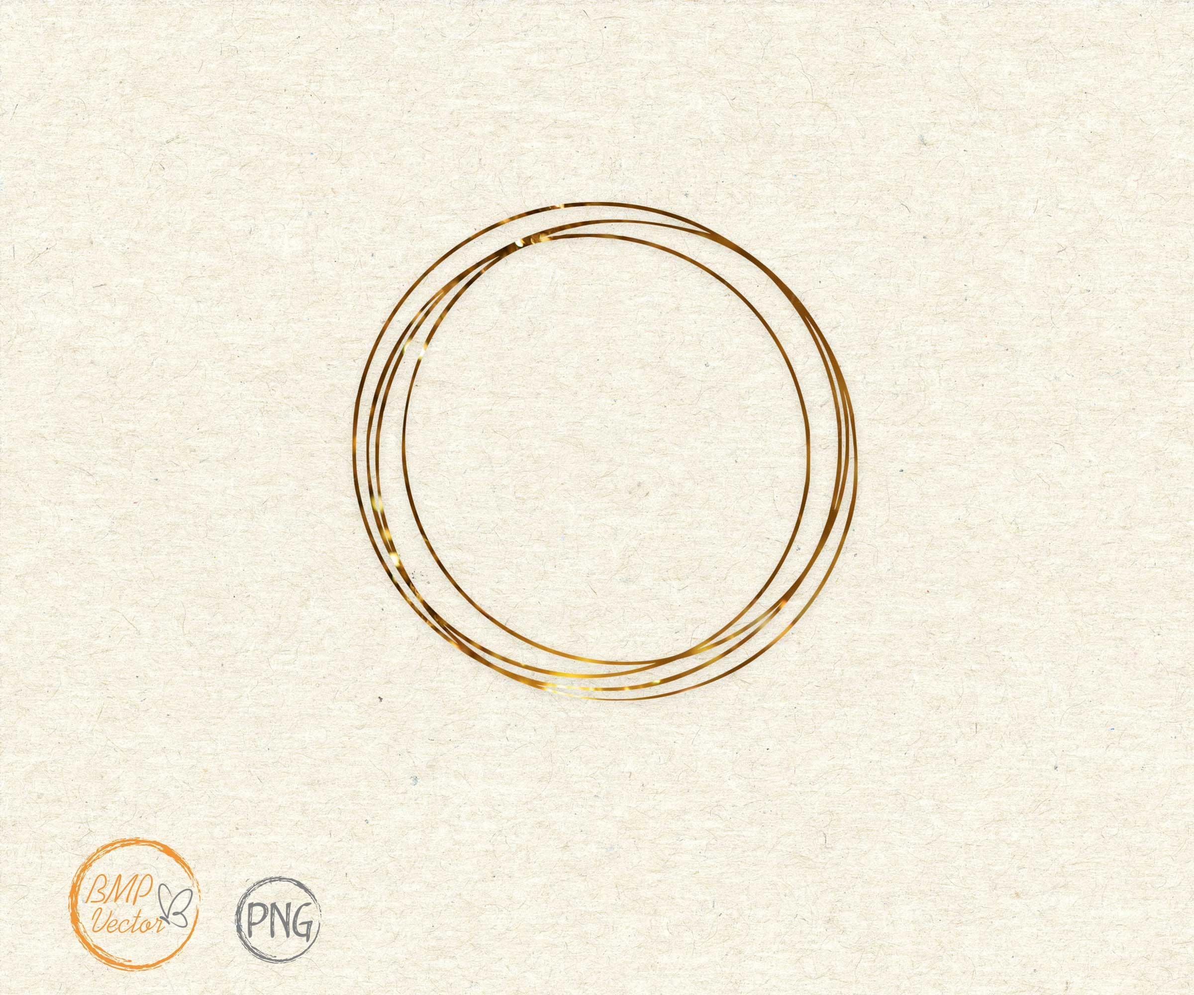 Circle Frame Svg Sketch Circle Svg With 6 PNG Multicolor - Etsy