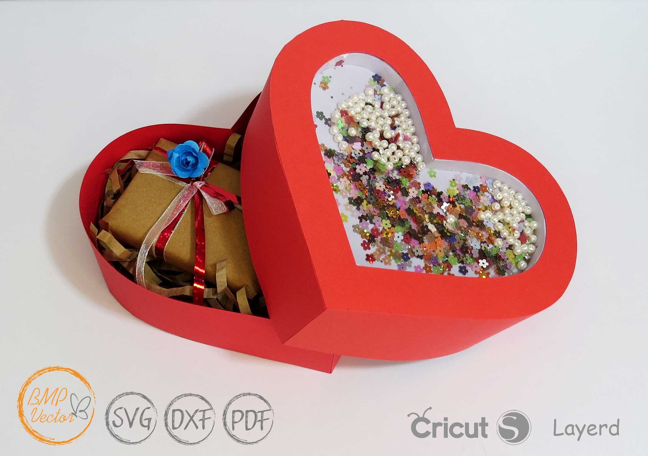 Heart Box Template Gift Box With Svg Template Gift Box With - Etsy