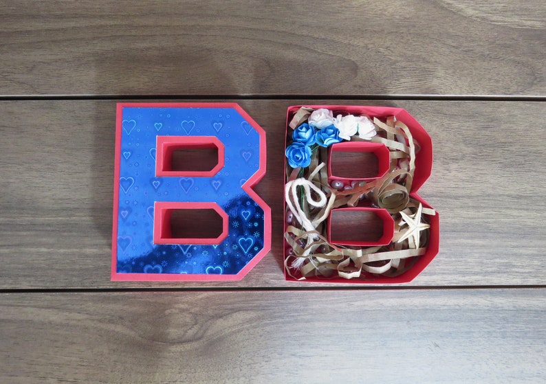 3D Alphabet Box A-Z 0-9 Box SVG Template Die Cut Template - Etsy