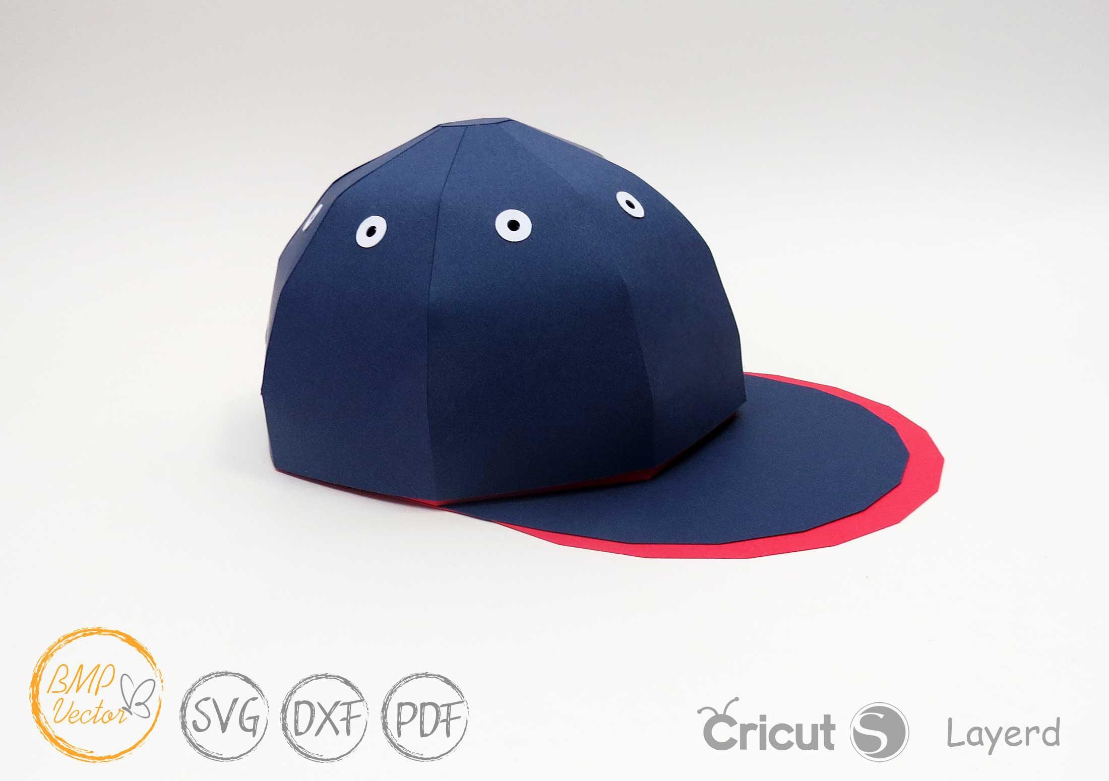 Baseball Cap Box SVG Template: Cricut & Silhouette (digital Download ...