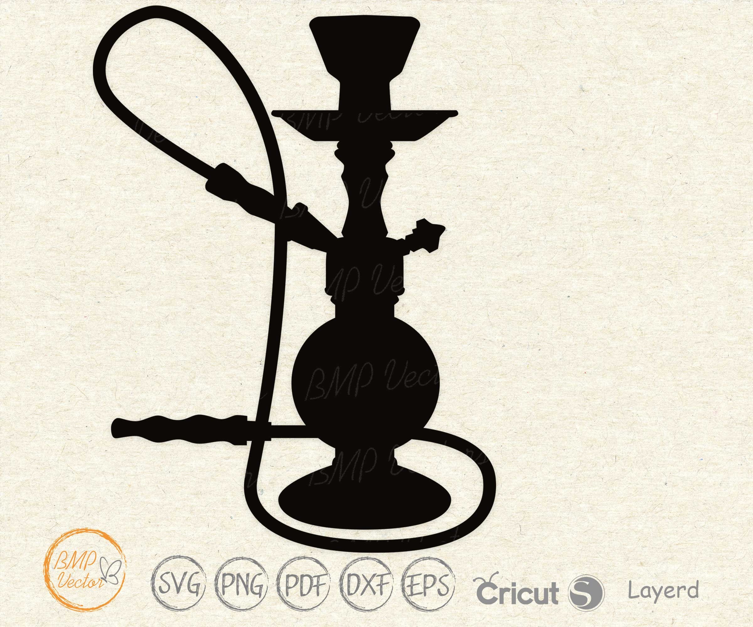 Hookah Shisha Svg Smoke Hookah Tobacco Arabic Pipe Relaxation - Etsy.de