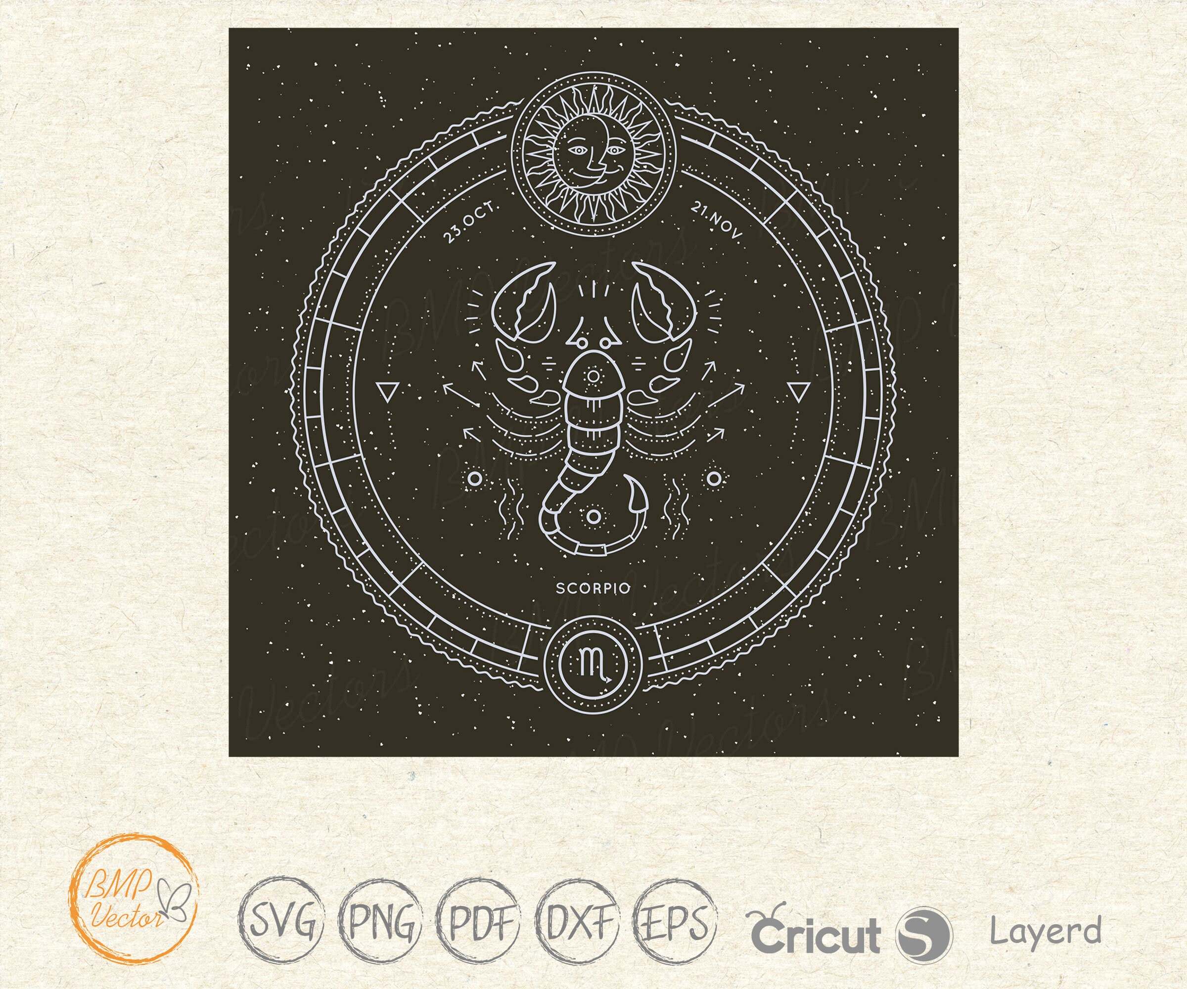 Scorpio Zodiac Svg Scorpio Astronomy Svg Constellation - Etsy