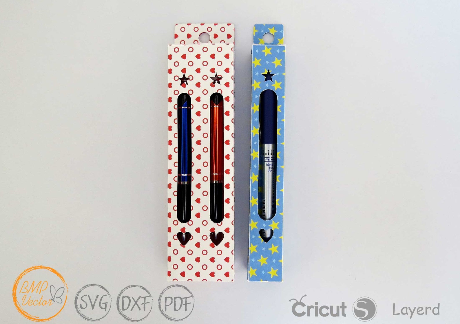 Pen Box SVG Pen Box Template Customizable Pen Box Cut File - Etsy