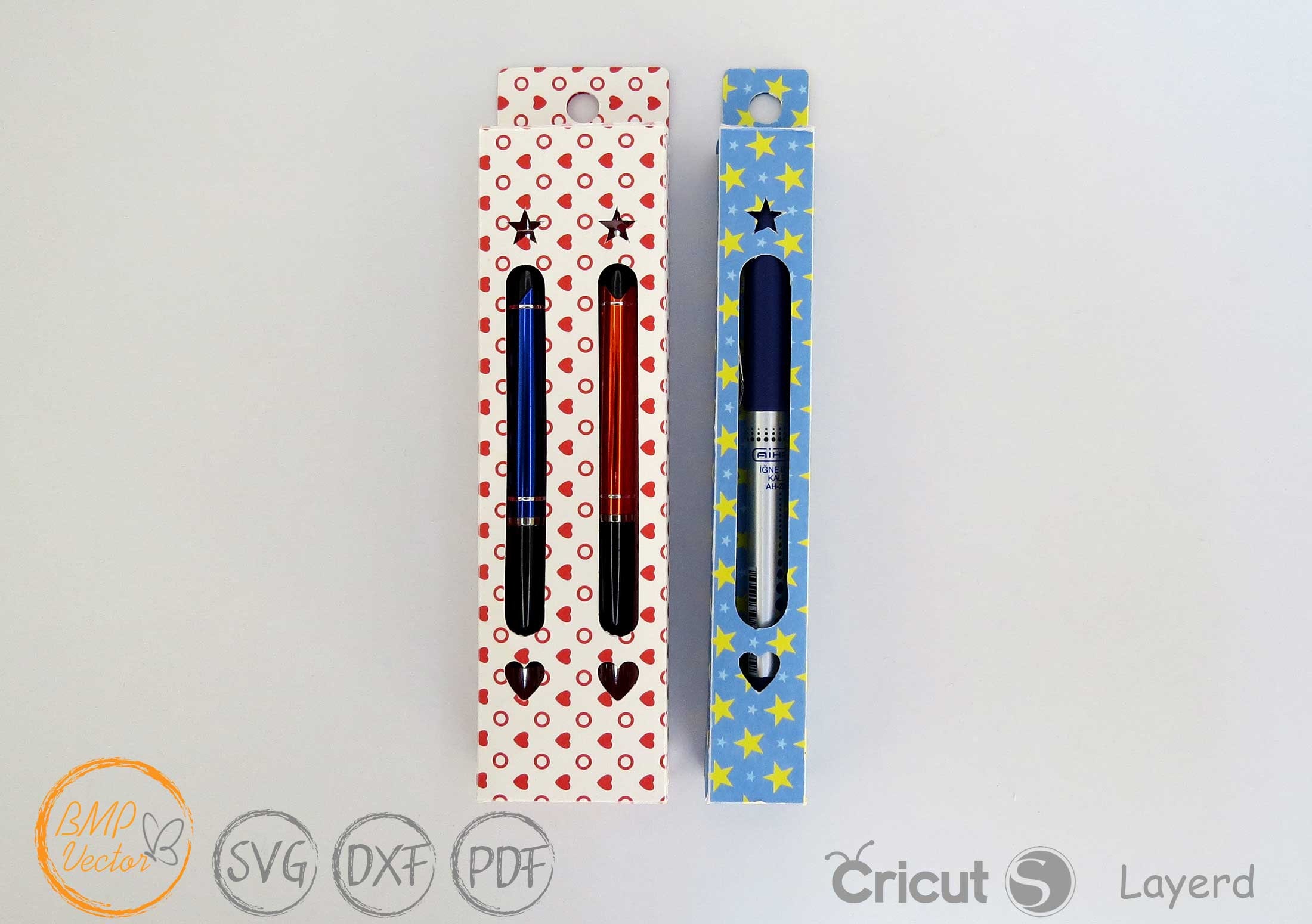 Pen Box SVG Pen Box Template Customizable Pen Box Cut File - Etsy