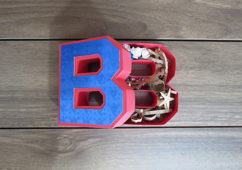 3D Alphabet Box A-Z 0-9 Box SVG Template Die Cut Template - Etsy