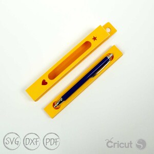Pen Box SVG, Pen Box Template, Customizable Pen Box Cut File, Custom ...