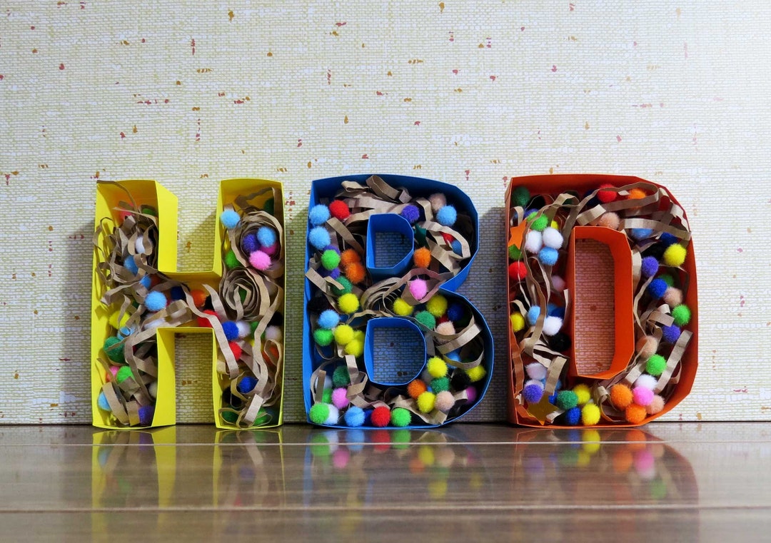 3D Alphabet Letter Box Template: A-Z, 0-9 Die Cut (digital Download) - Etsy