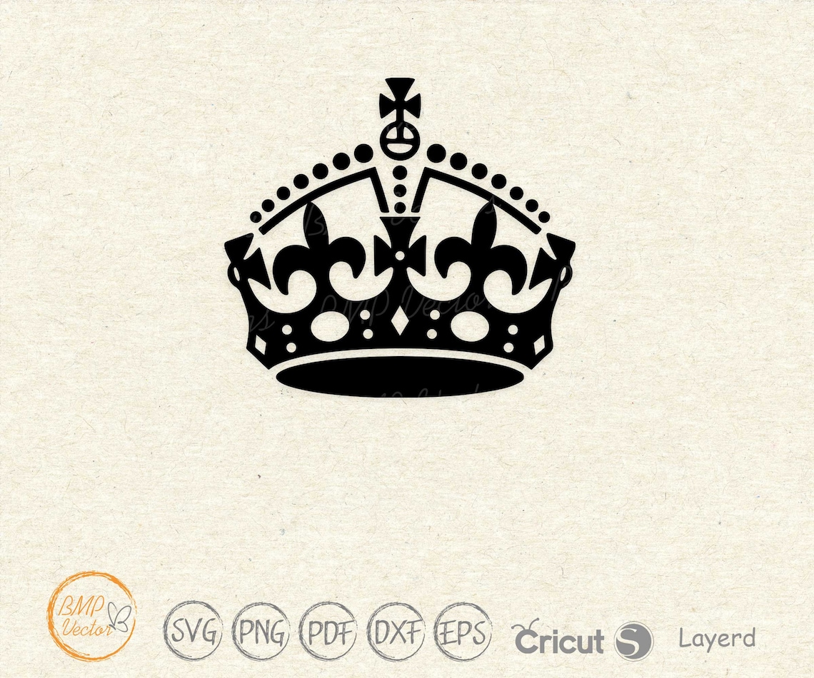 Keep Calm Crown Svg Keep Calm and Svg Keep Calm Vector - Etsy Canada