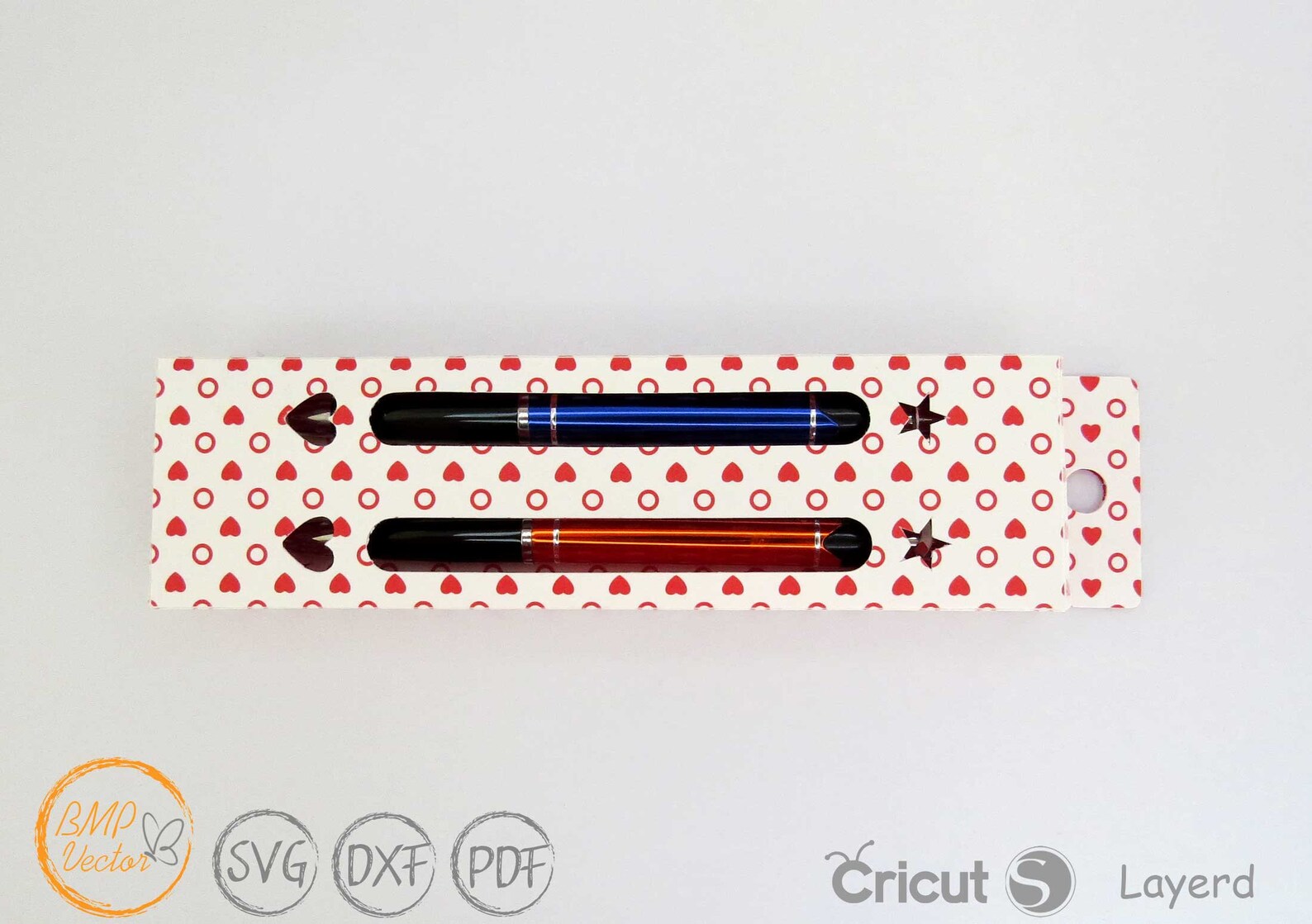 Pen Box SVG Pen Box Template Customizable Pen Box Cut File - Etsy