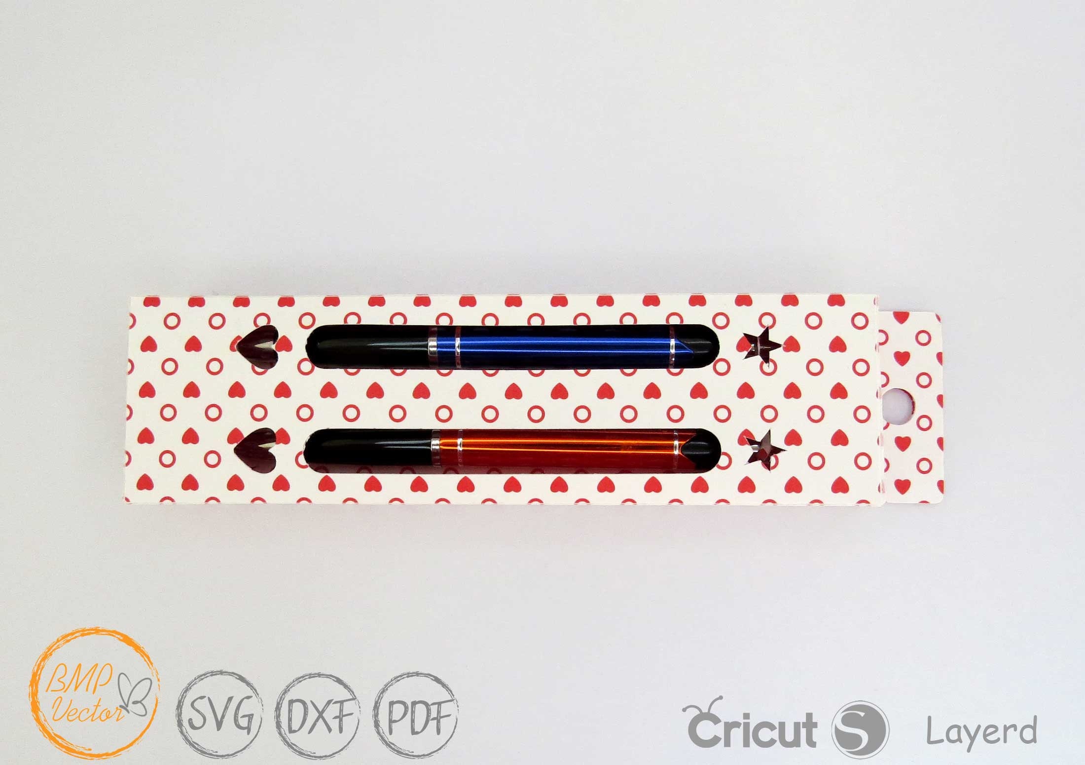 Pen Box SVG Pen Box Template Customizable Pen Box Cut File - Etsy
