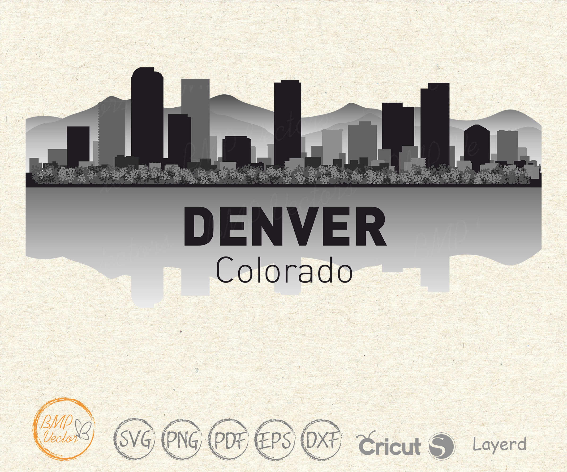 Denver svg Denver Colorado Skyline svg Colorado svg City | Etsy