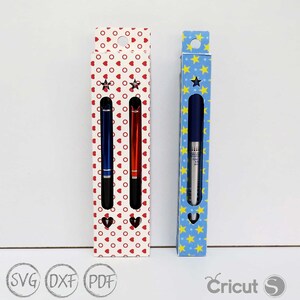 Pen Box SVG Pen Box Template Customizable Pen Box Cut File - Etsy